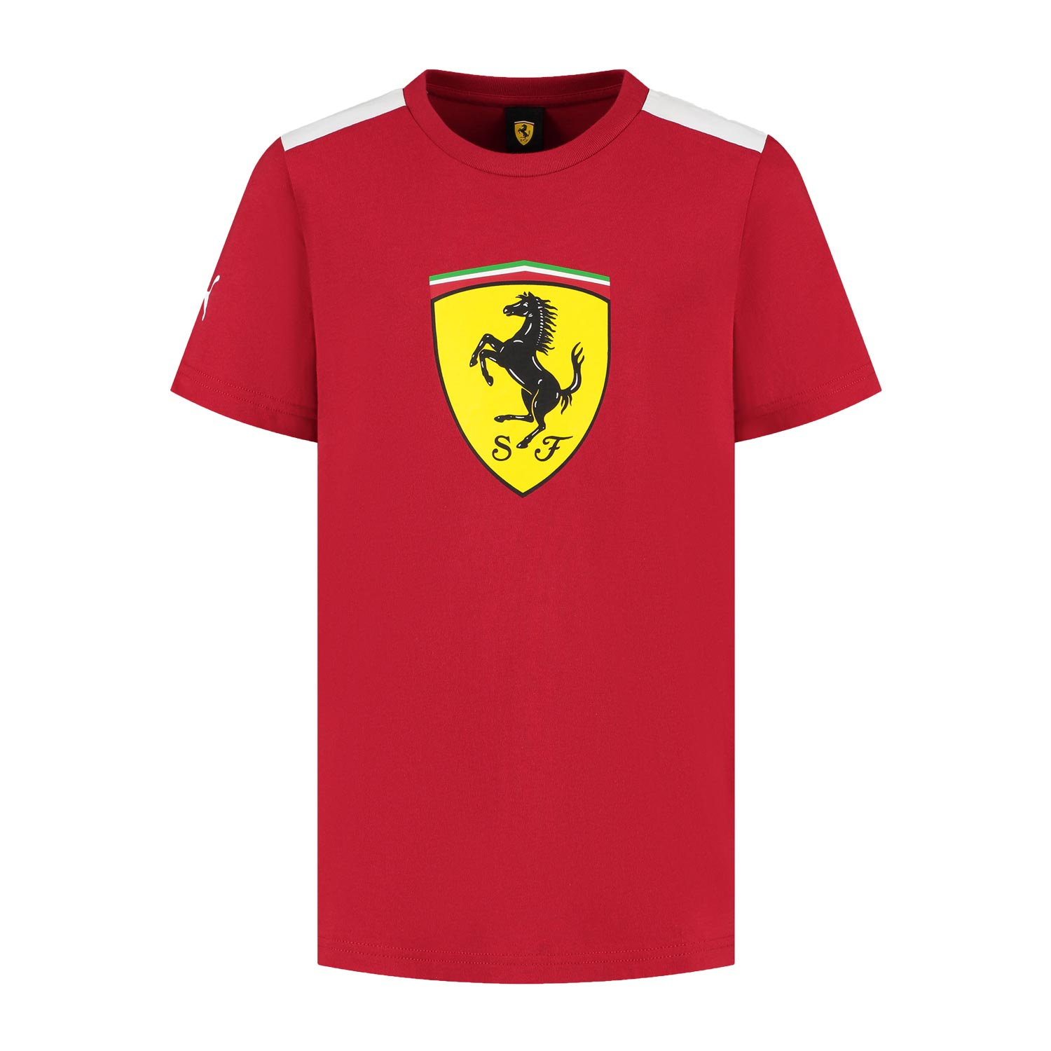 2025 Scuderia Ferrari F1 Kids Shield T-shirt red from Scuderia Ferrari ...