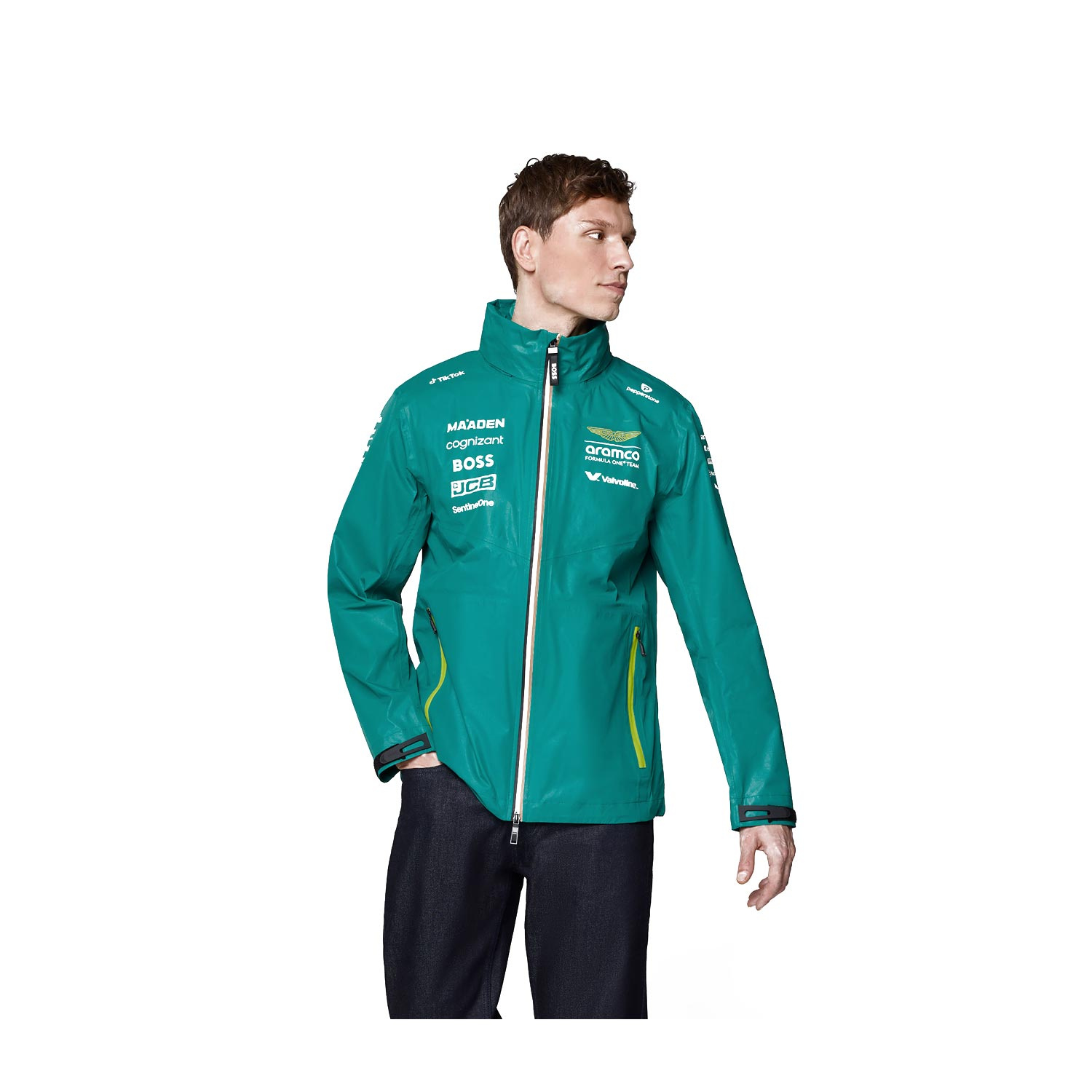 2025 Aston Martin Aramco F1 Mens Team Rain Jacket from Aston Martin ...