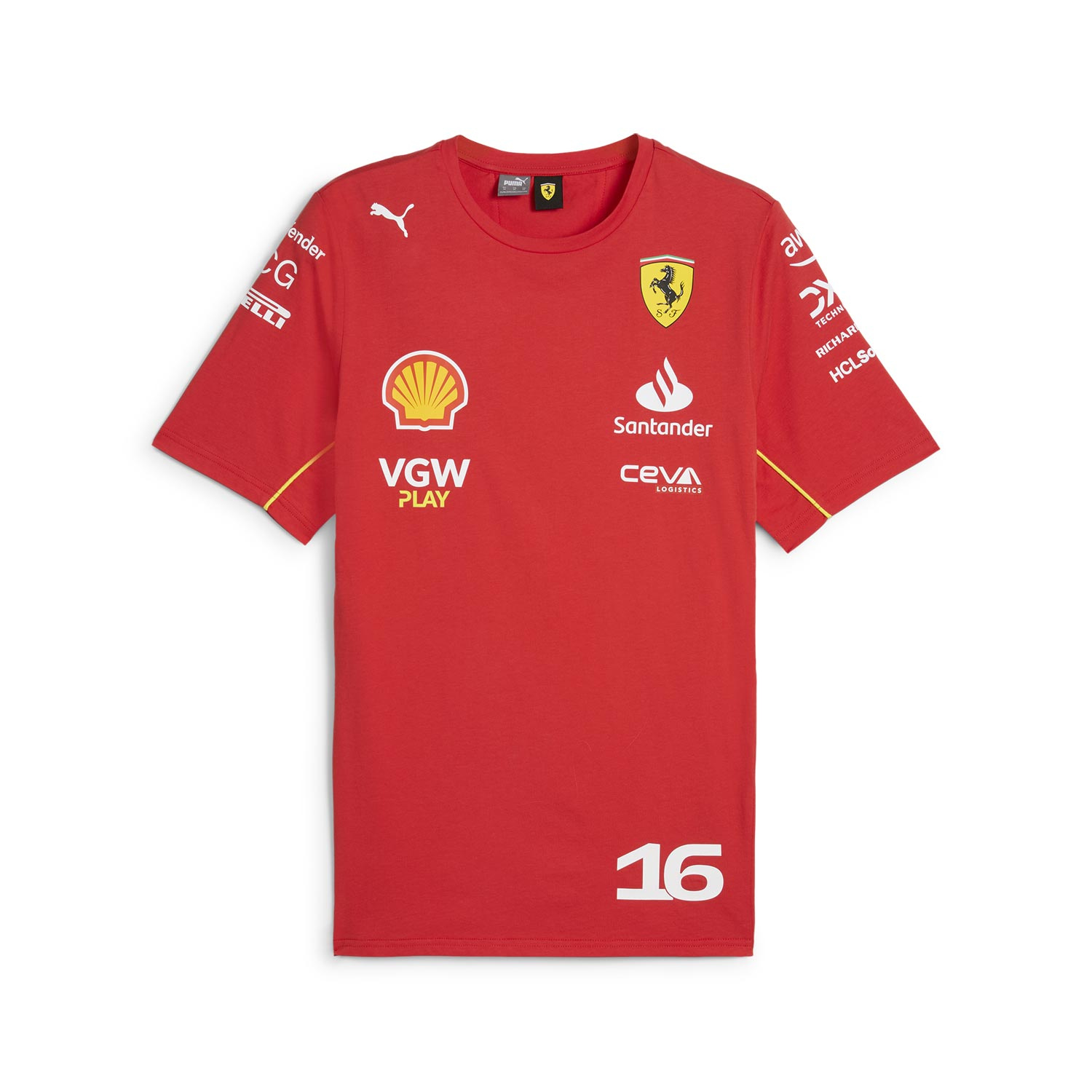 2024 Scuderia Ferrari F1 Men's Team Leclerc T-shirt | FORMULA 1 ...