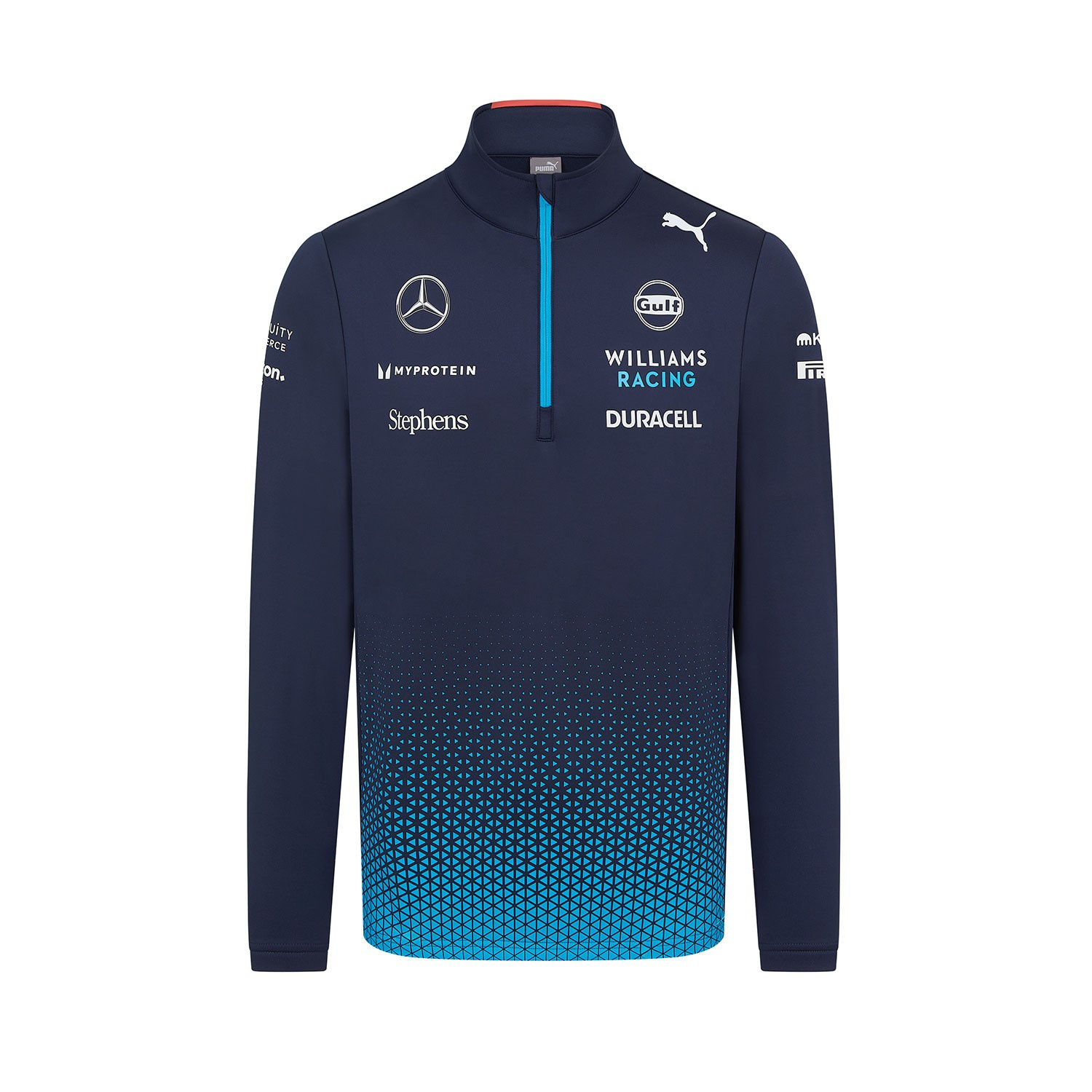 2024 Williams F1 Racing Men's Team 1/4 Zip Sweatshirt from Williams F1 ...