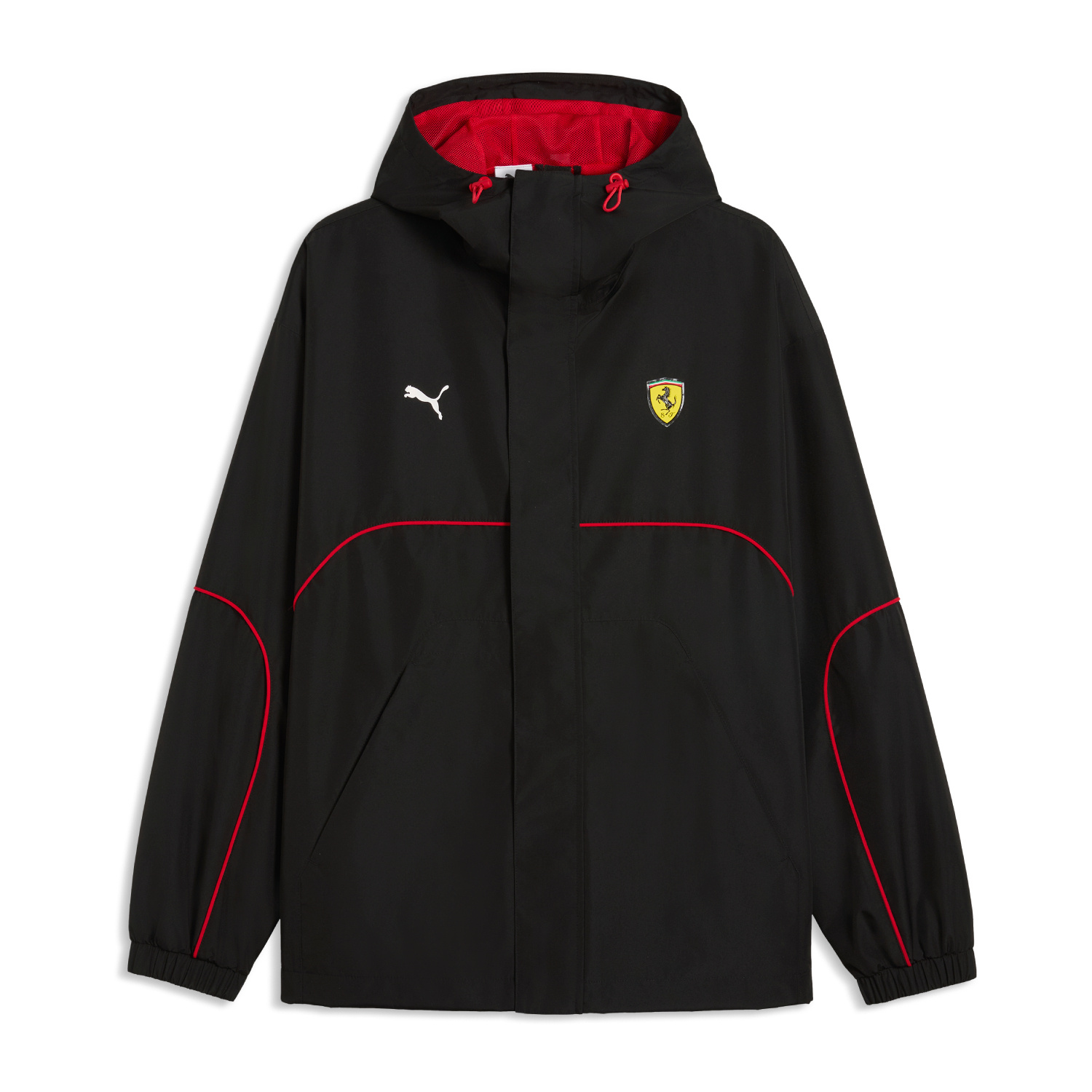 2026 Scuderia Ferrari F1 Italy Mens Rain jacket black ((701238268002 ...