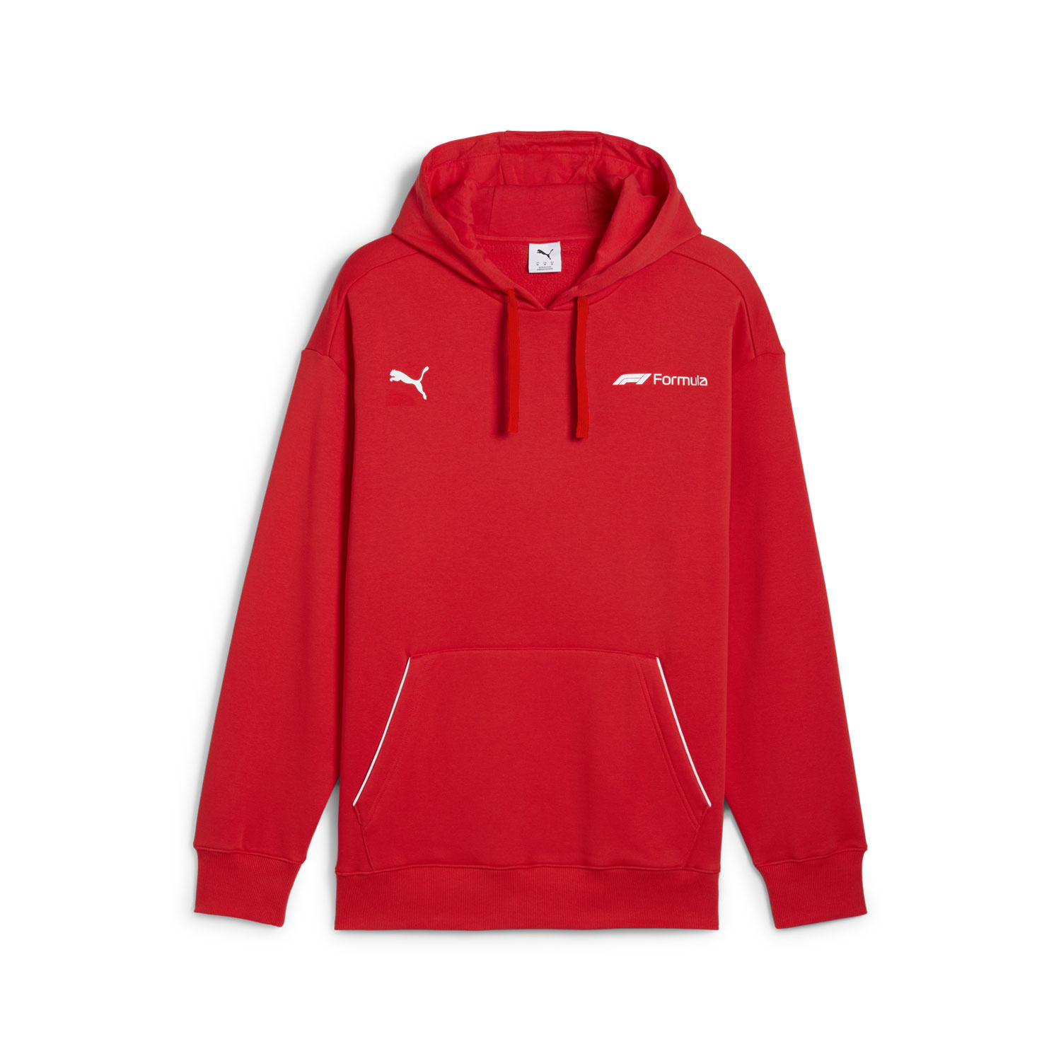 2025 Formula 1 Puma Men's Essential Relaxed Logo Red Hoodie ...