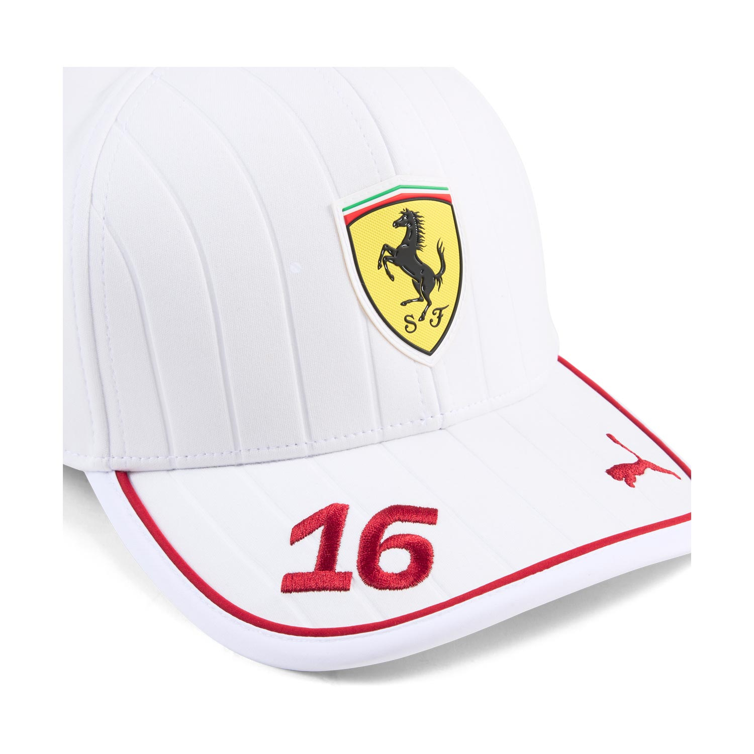2025 Scuderia Ferrari F1 Italy Leclerc White Team Baseball Cap ...