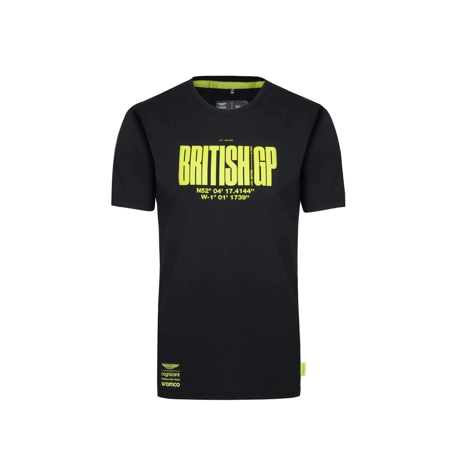 Aston Martin UK F1 Mens Silverstone T-shirt black ((AMA23KTS19)) - Top ...