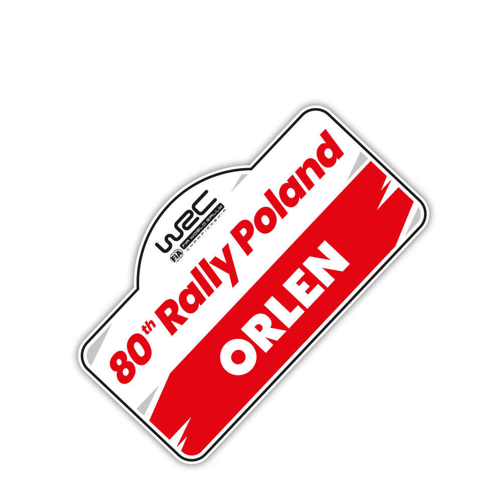 2024 Rally Poland WRC official sticker large | RACE AND RALLY \ THE ...