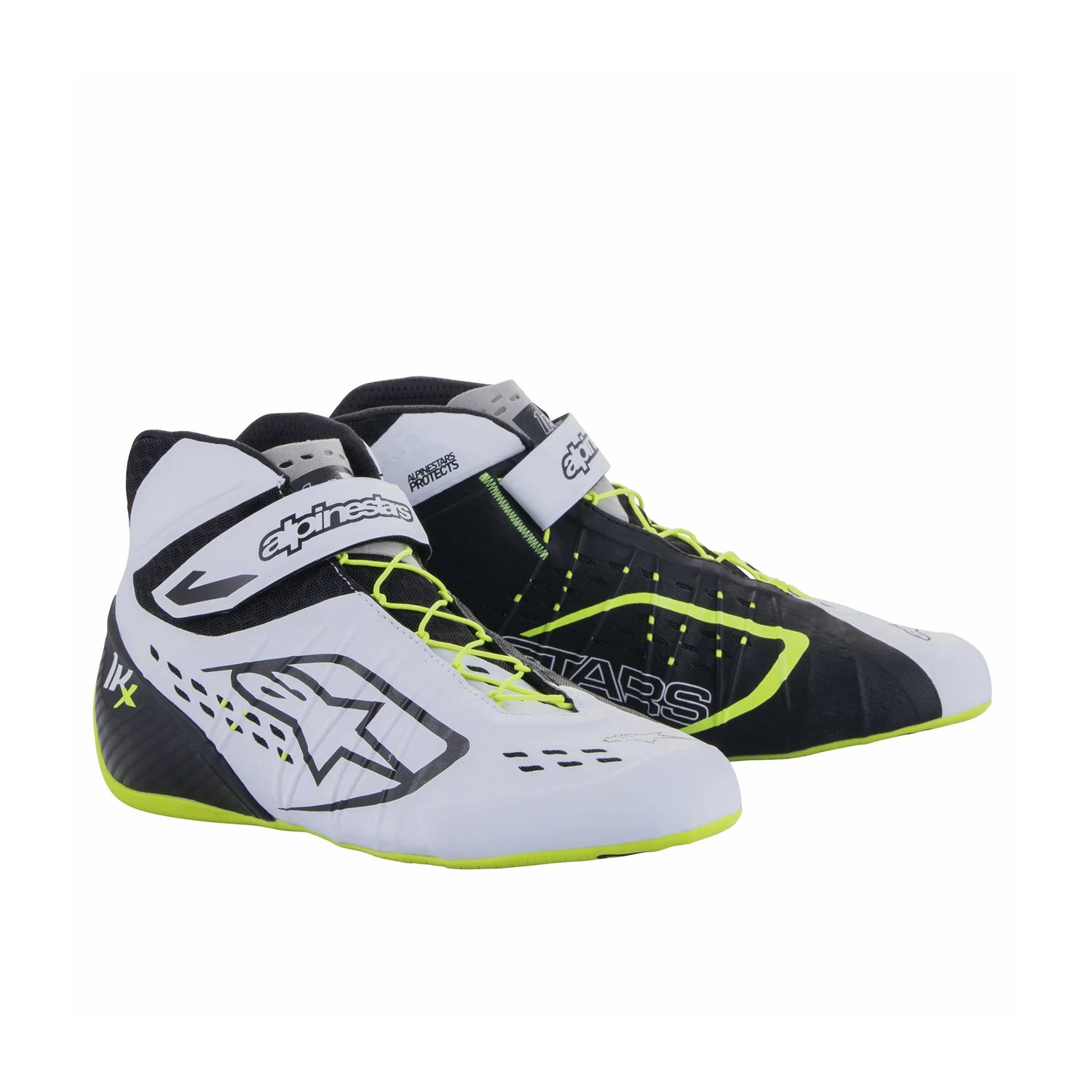 Alpinestars Italy TECH 1-KX V2 Karting Shoes White/Yellow ((2712123-125 ...