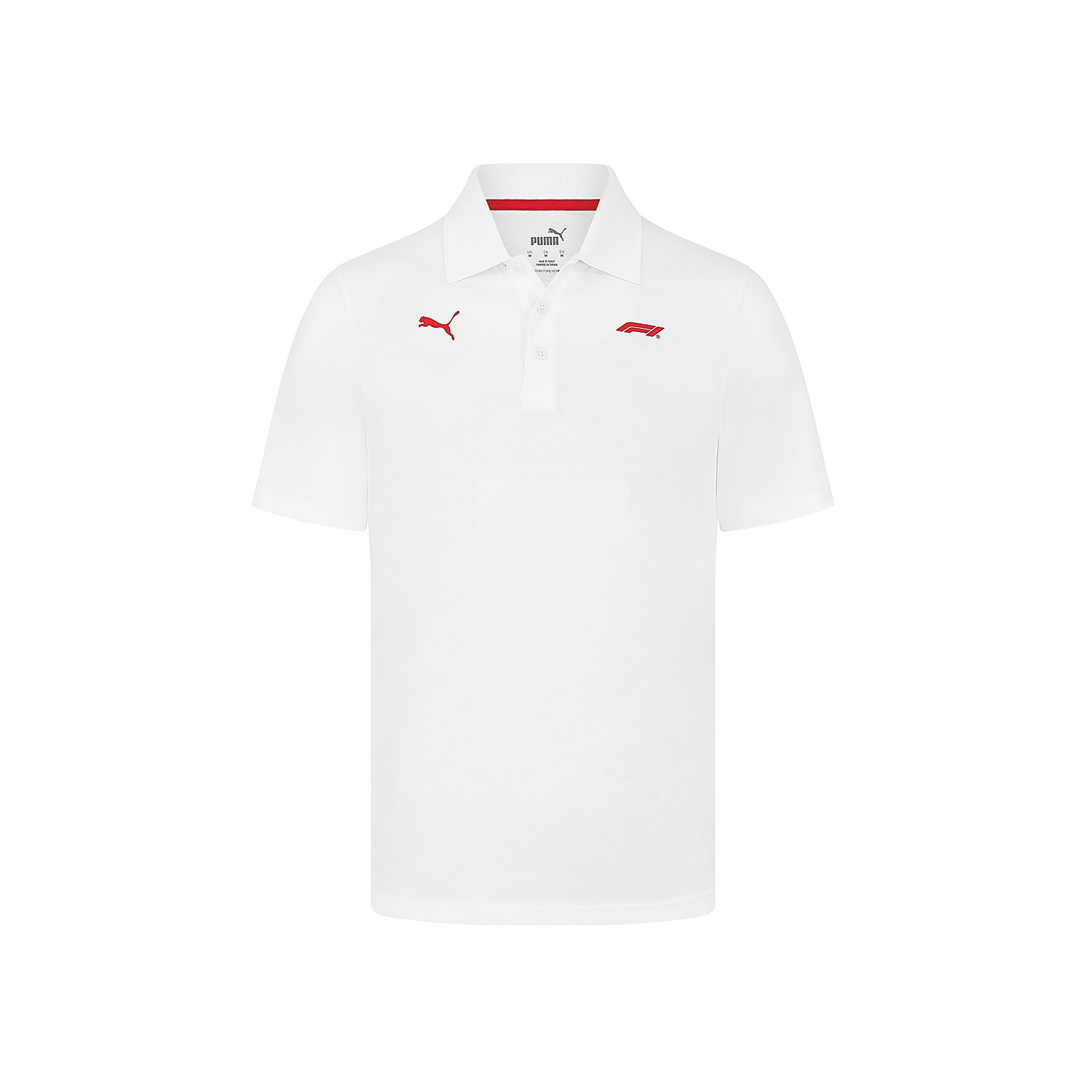 Buy 2024 Formula 1 Men's Logo White Polo Online - Top Racing Shop