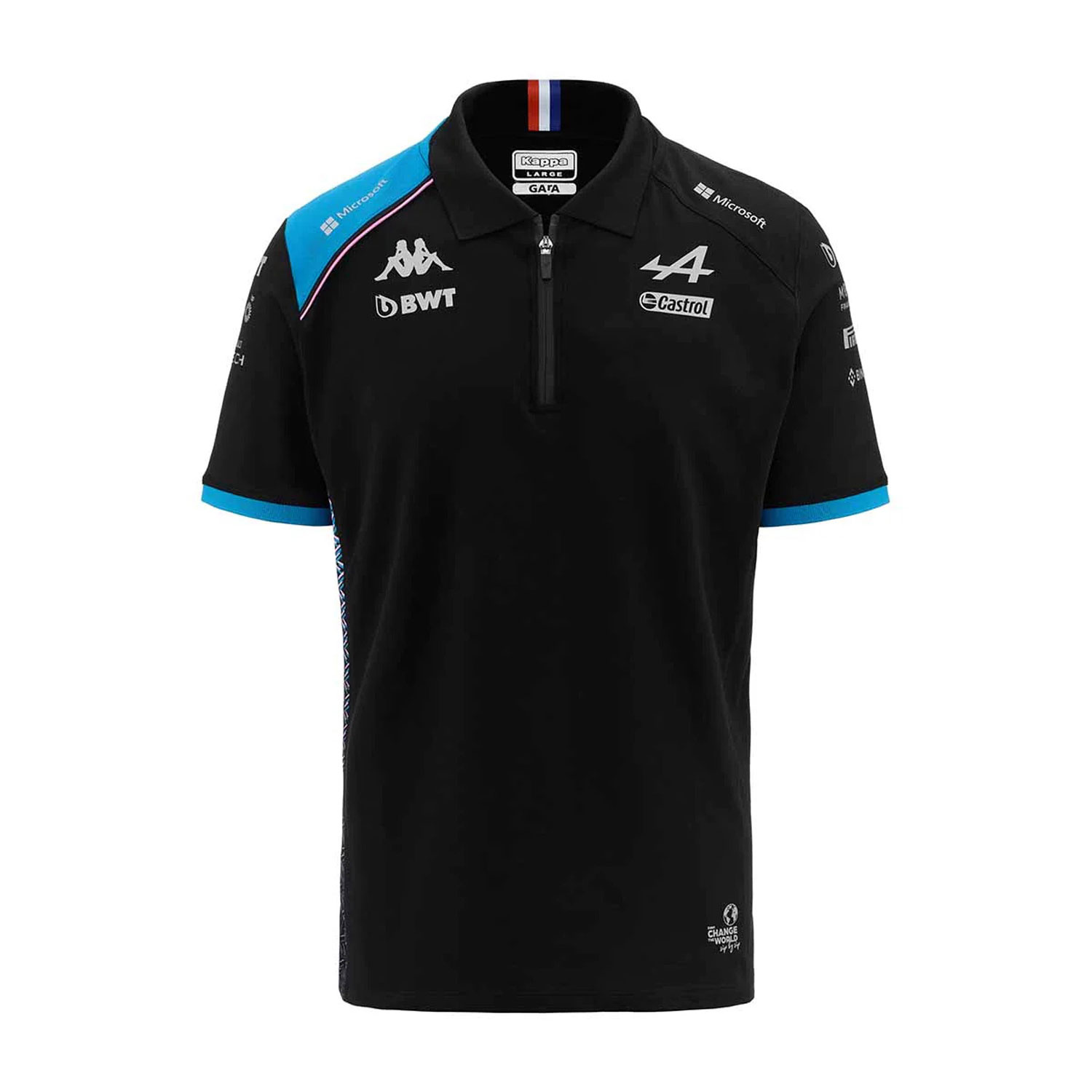 Alpine F1 Team Men's Polo Shirt Race Team Black | Clothing \ Polo ...