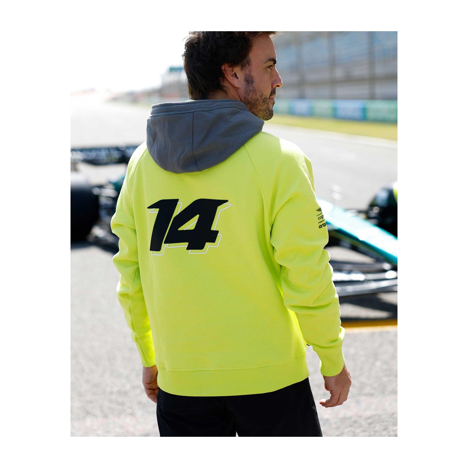 Aston Martin UK F1 Mens Alonso Kimoa Hooded Sweatshirt | Clothing ...