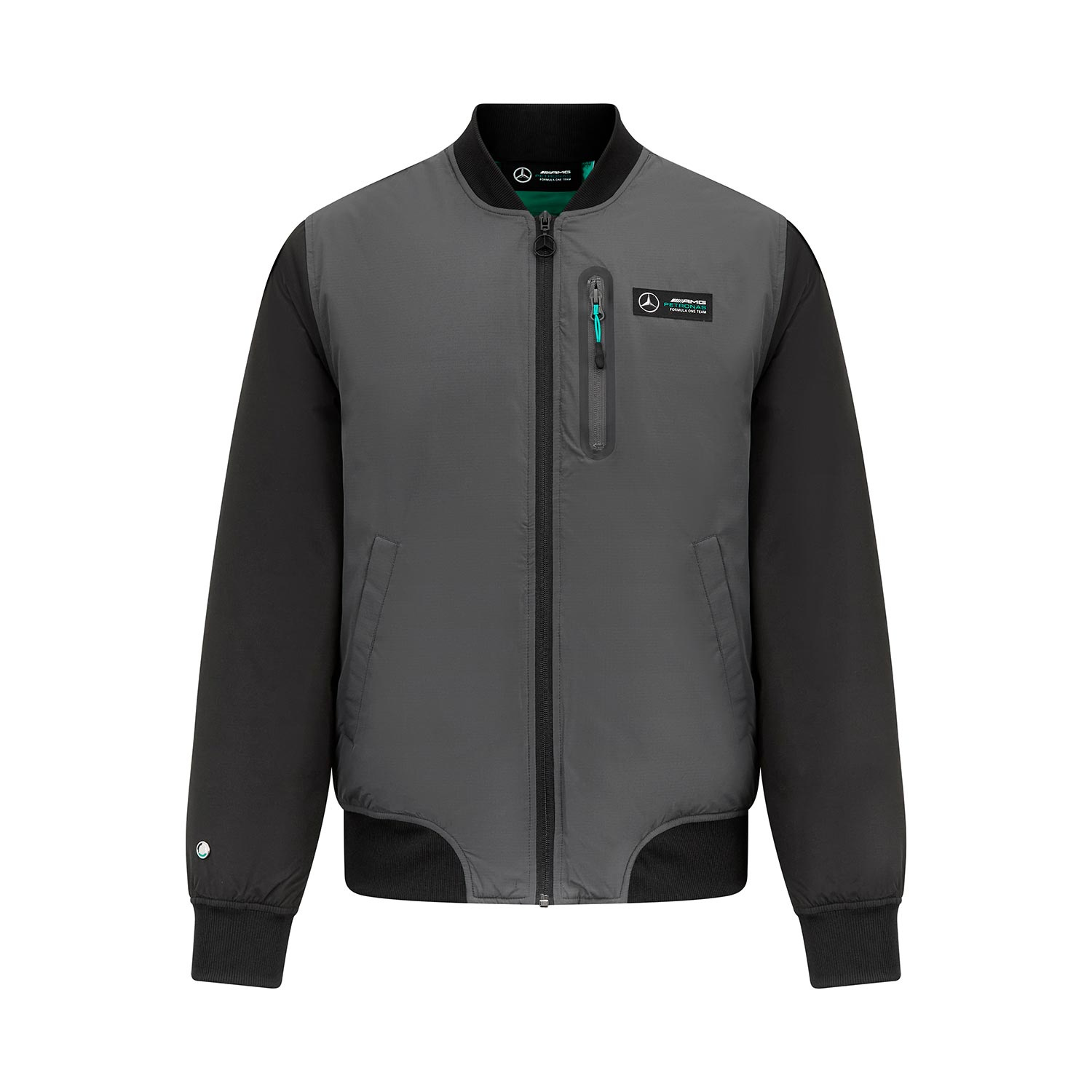 Men's Bomber Grey Mercedes AMG F1 Jacket from Mercedes AMG Petronas F1 ...
