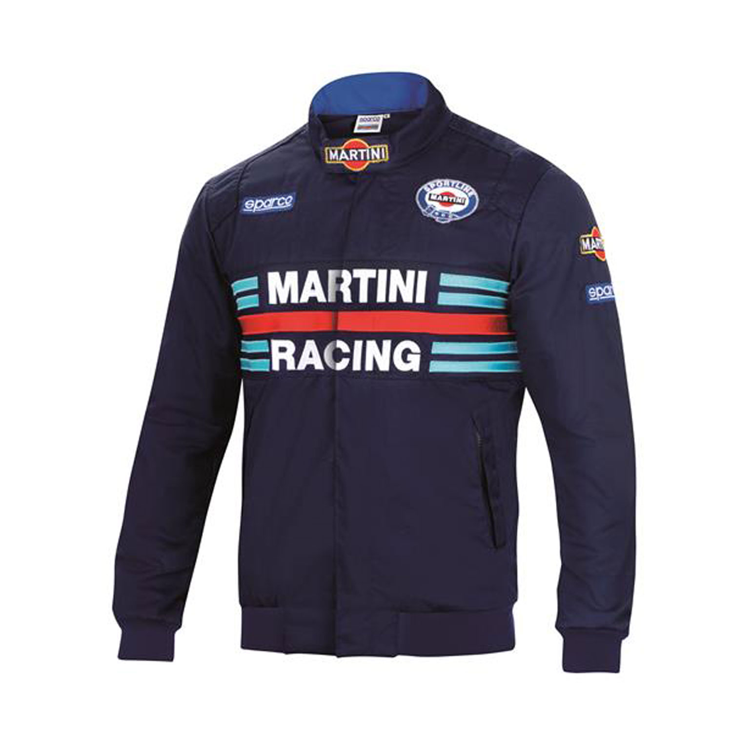 Men's Sparco Martini navy jacket Navy Blue | Clothing \ Wind Jackets ...